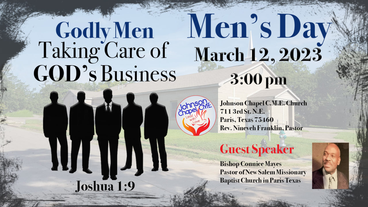 2023 Men’s Day | Johnson Chapel C.M.E. Church